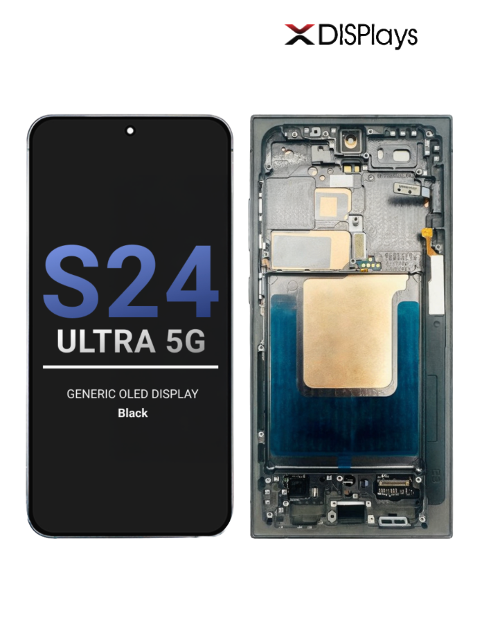 Samsung S24 Ultra 5G Generic OLED Display With Frame - Black