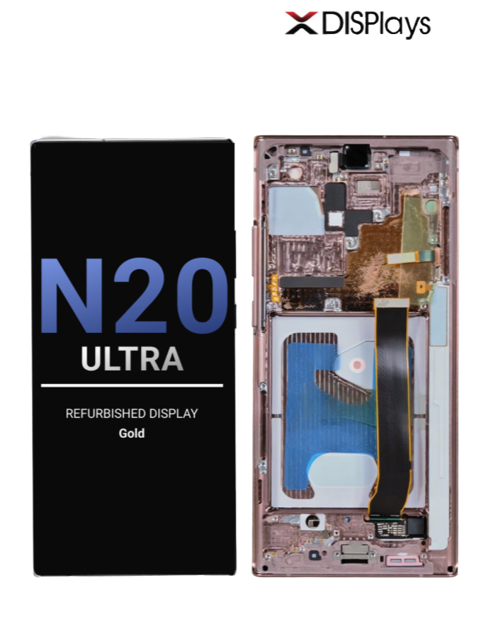 Samsung Note20 Ultra Refurbished Display Frame -Gold