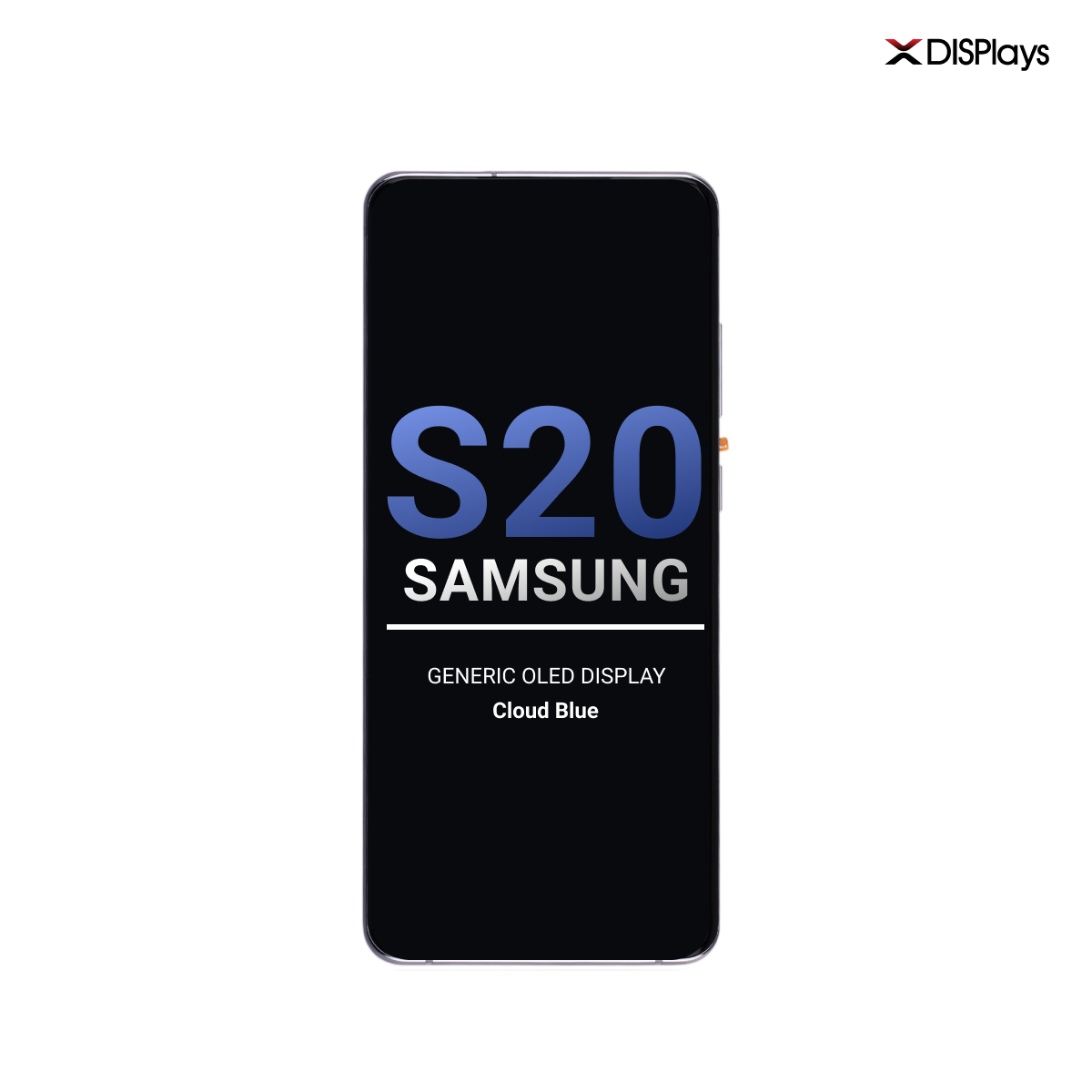 Samsung S20 Generic Oled Display With Frame - Cloud Blue