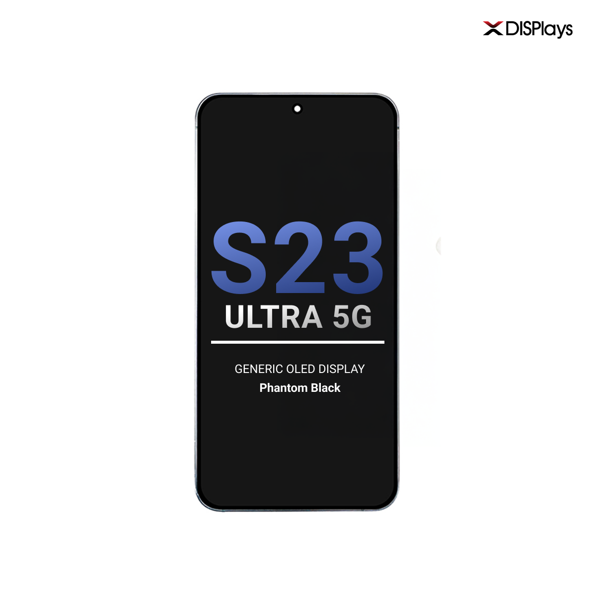 Samsung S23 Ultra 5G Generic OLED Display With Frame -Phantom Black