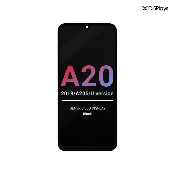 Samsung A20 (2019)A205 (U Version) Incell LCD Display with Frame - Black